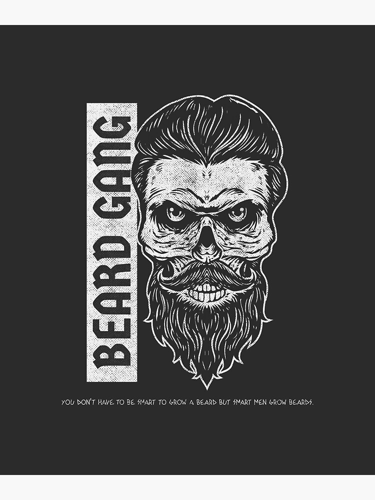 "Beard Gang" Sticker for Sale by kinglybeards | Redbubble