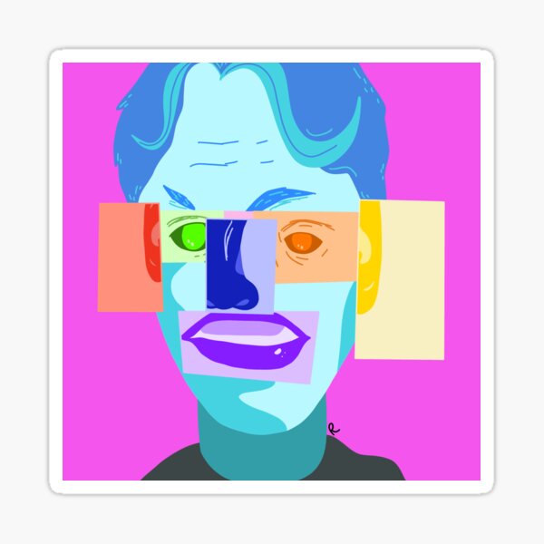"anatomy of a jerm" Sticker for Sale by solitarius | Redbubble