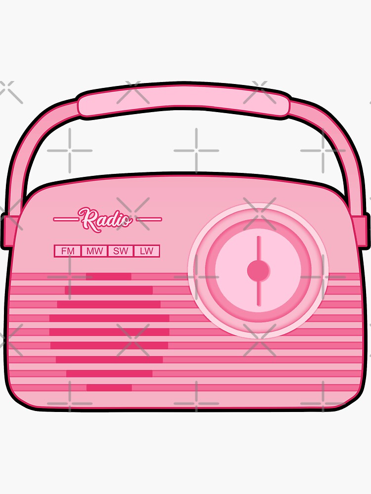 "Retro Radio" Sticker for Sale by leoleon | Redbubble