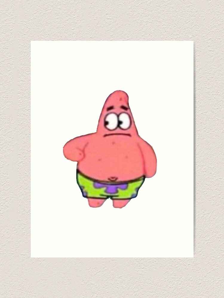 "patrick star sticker meme" Art Print by clio28 | Redbubble