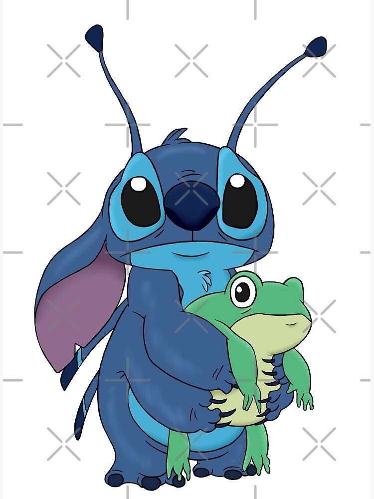 "Stitch and Frog" Poster for Sale by WhateverHerFace | Redbubble