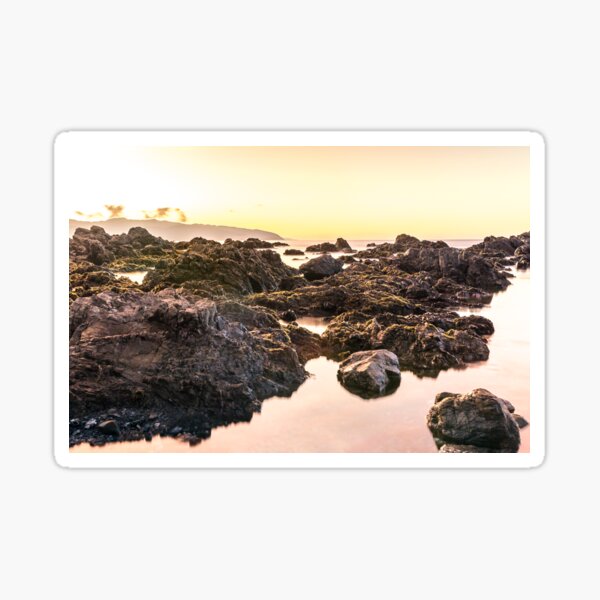 "Sunrise: Red Rocks Walkway, Wellington, NZ" Sticker for Sale by ...