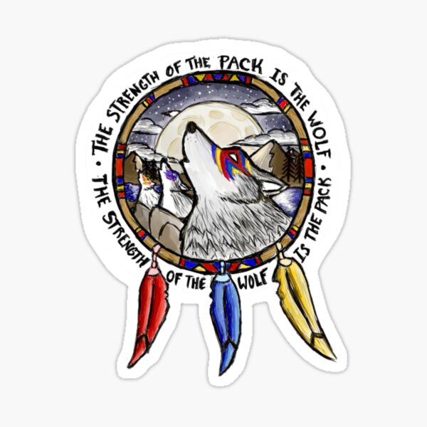 "Wolf Pack" Sticker by bcameli | Redbubble