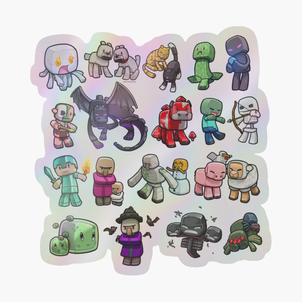 Monstres Chibi Minecraft