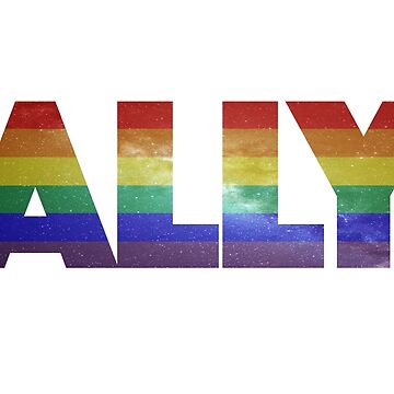 "Ally Galaxy" Sticker for Sale by CistemFighter | Redbubble