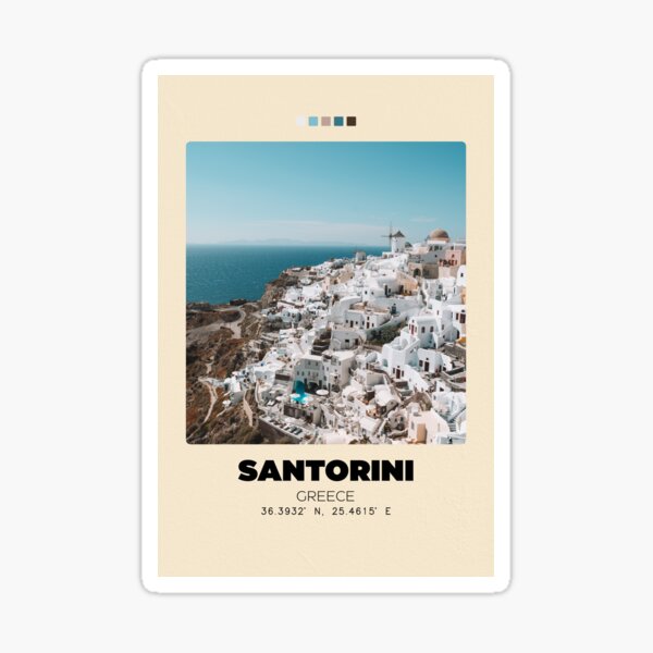 "Santorini Poster | Santorini Wall Art | Santorini Print | Greece ...