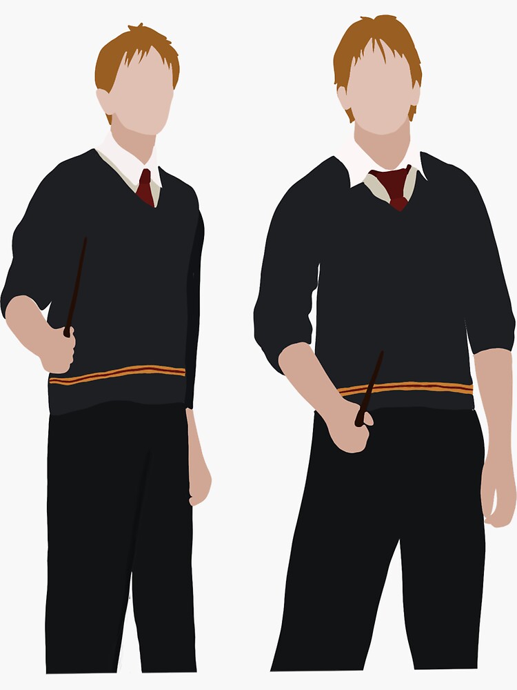 "Weasley Twins" Sticker for Sale by j-artcreations5 | Redbubble