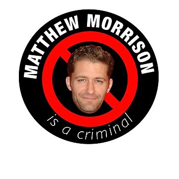 "Matthew Morrison Slander Sticker" Sticker for Sale by 4freakshowfreak ...