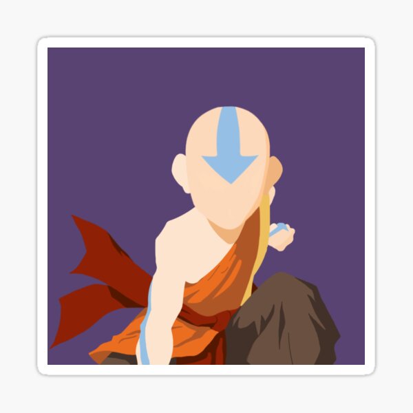 "Aang - ATLA" Sticker for Sale by Ashley-Yelhsa | Redbubble