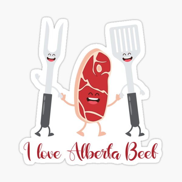 "Alberta Beef" Sticker for Sale by bhaktishendkar | Redbubble