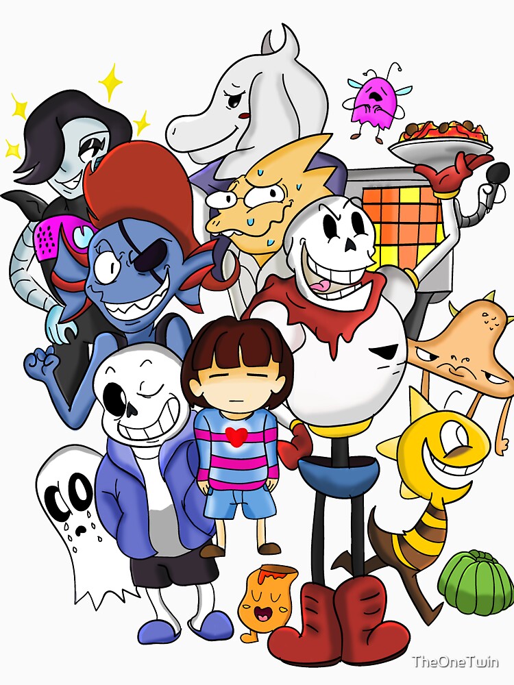 "Undertale Family" T-shirt for Sale by TheOneTwin | Redbubble ...