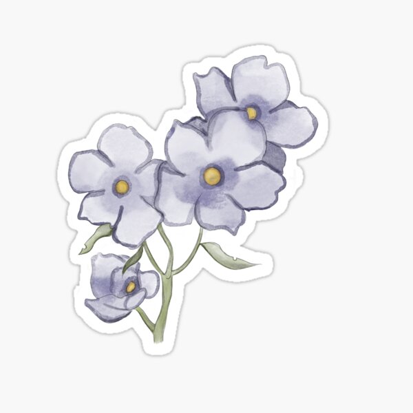 "Periwinkle flowers" Sticker for Sale by grac-de-avacodo | Redbubble