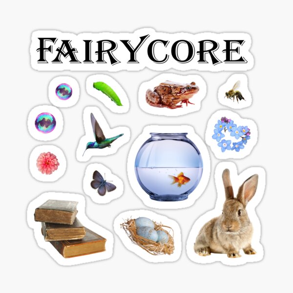 "Fairycore Aesthetic" Sticker for Sale by cleflowshop | Redbubble