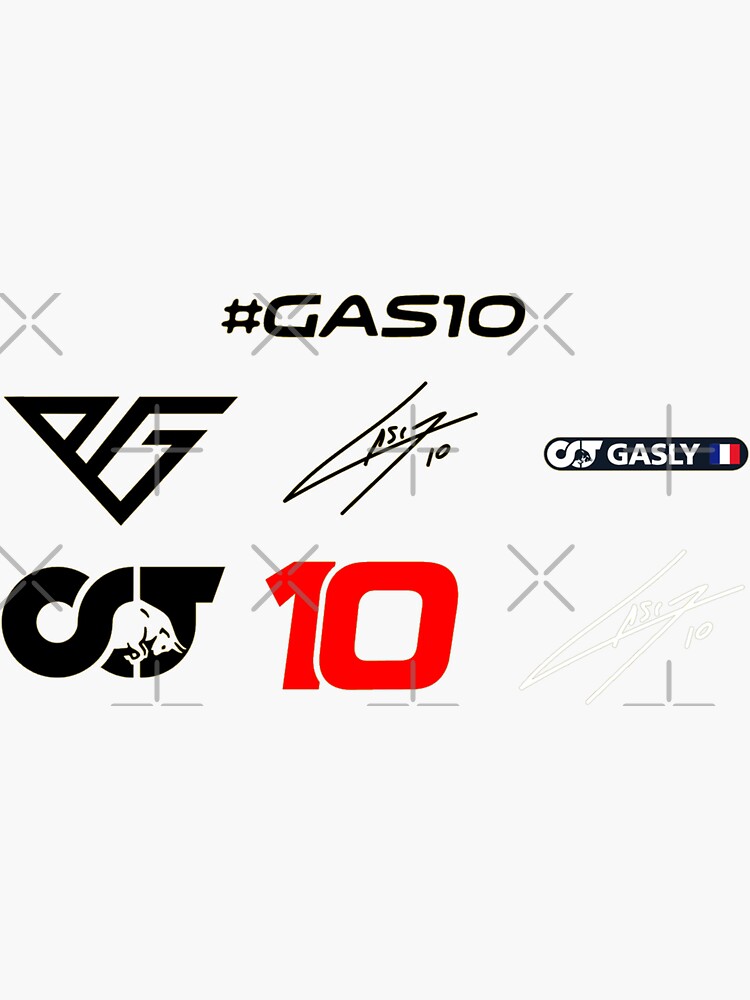 "pierre Gasly sticker pack" Sticker for Sale by Tomm-09 | Redbubble