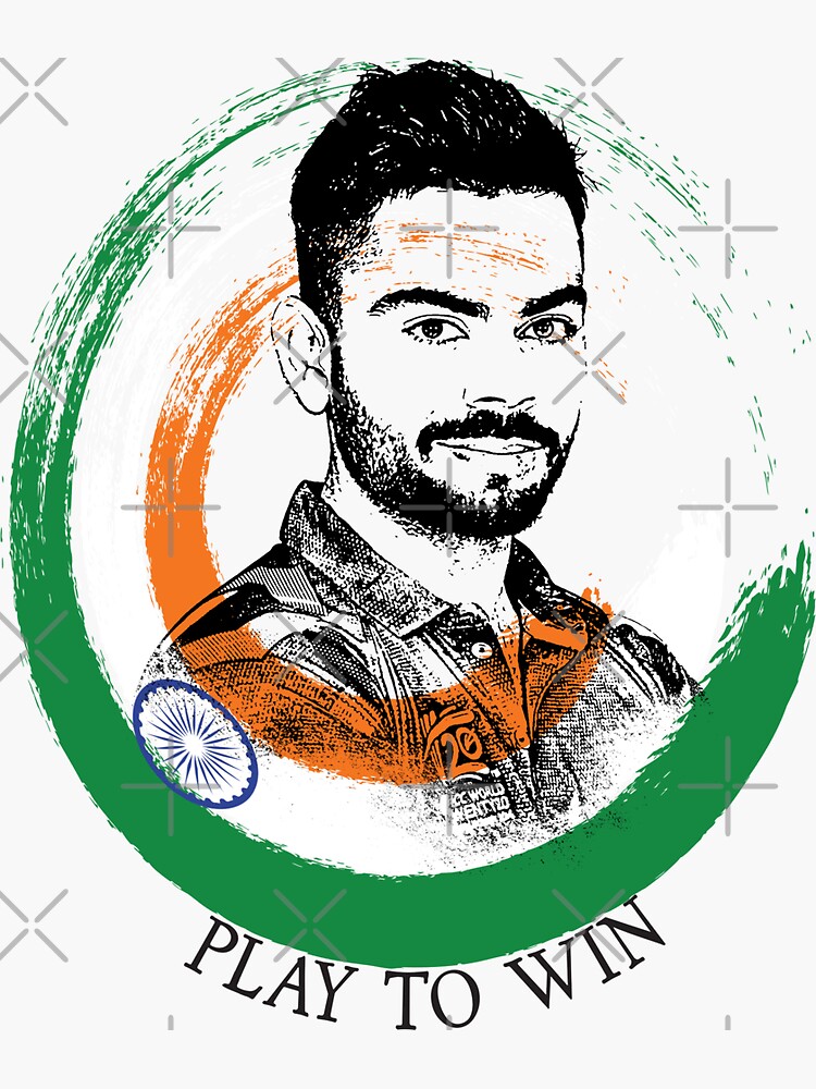 "Virat Kohli" Sticker by ramanandr | Redbubble