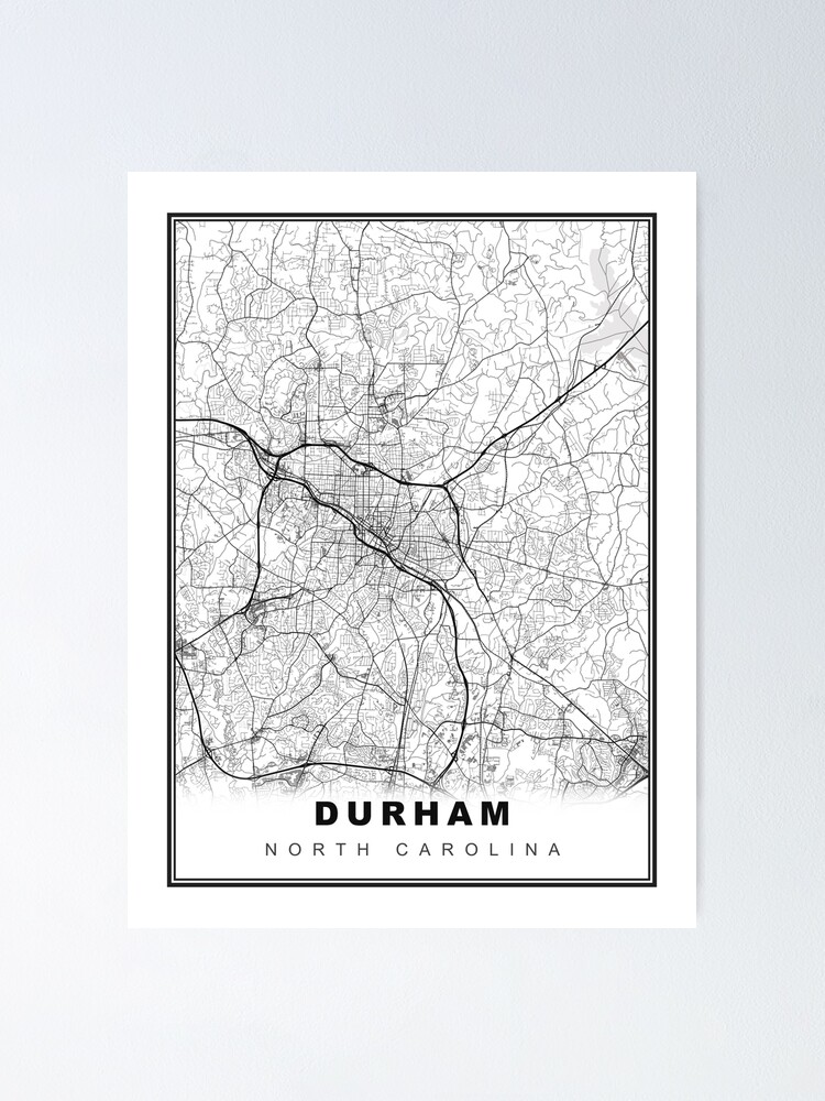 "Durham Map" Poster for Sale by sibudas | Redbubble