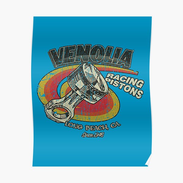 "Venolia Racing Pistons 1946" Poster for Sale by AstroZombie6669 ...