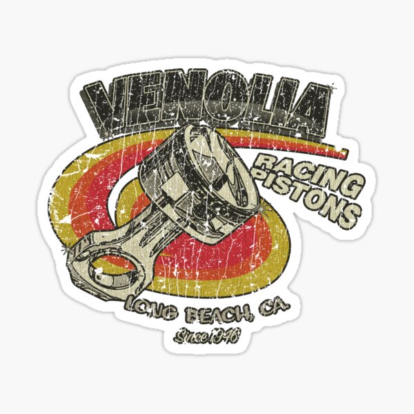 "Venolia Racing Pistons 1946" Sticker for Sale by AstroZombie6669 ...