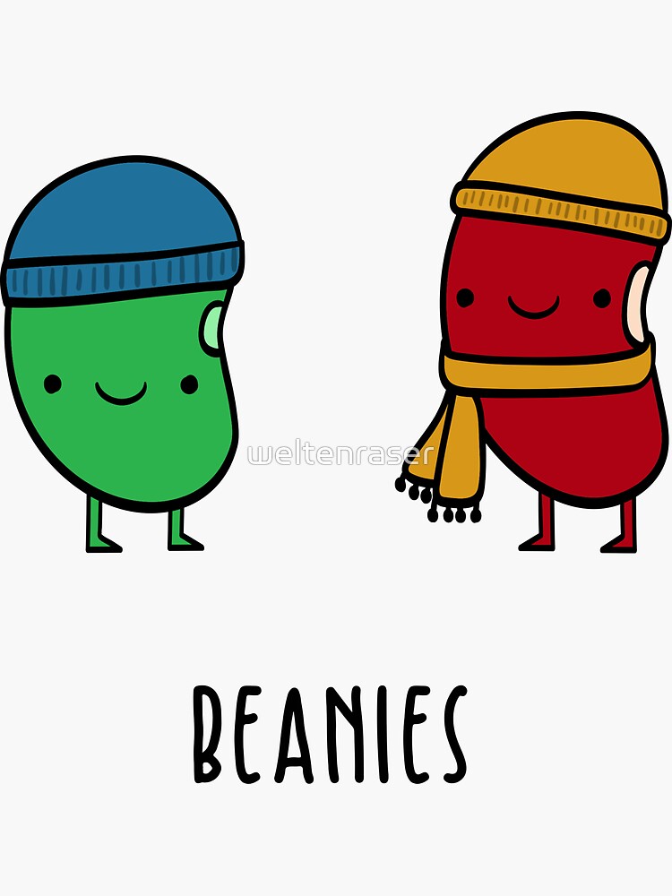 "Beanies" Sticker by weltenraser | Redbubble