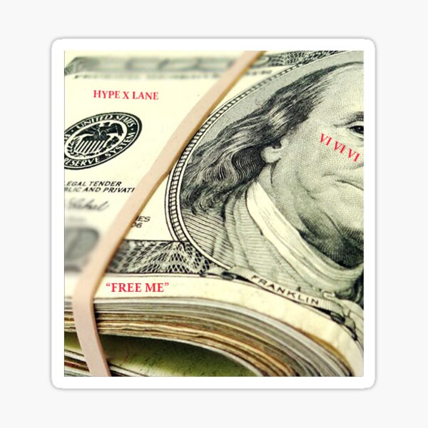 ""Bank Roll"" Sticker for Sale by HypeXLane | Redbubble
