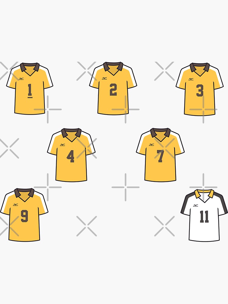 "Johzenji Jersey Pack" Sticker for Sale by ginreiart | Redbubble