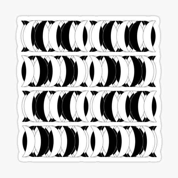 "Black & white curves" Sticker for Sale by J-Klix | Redbubble