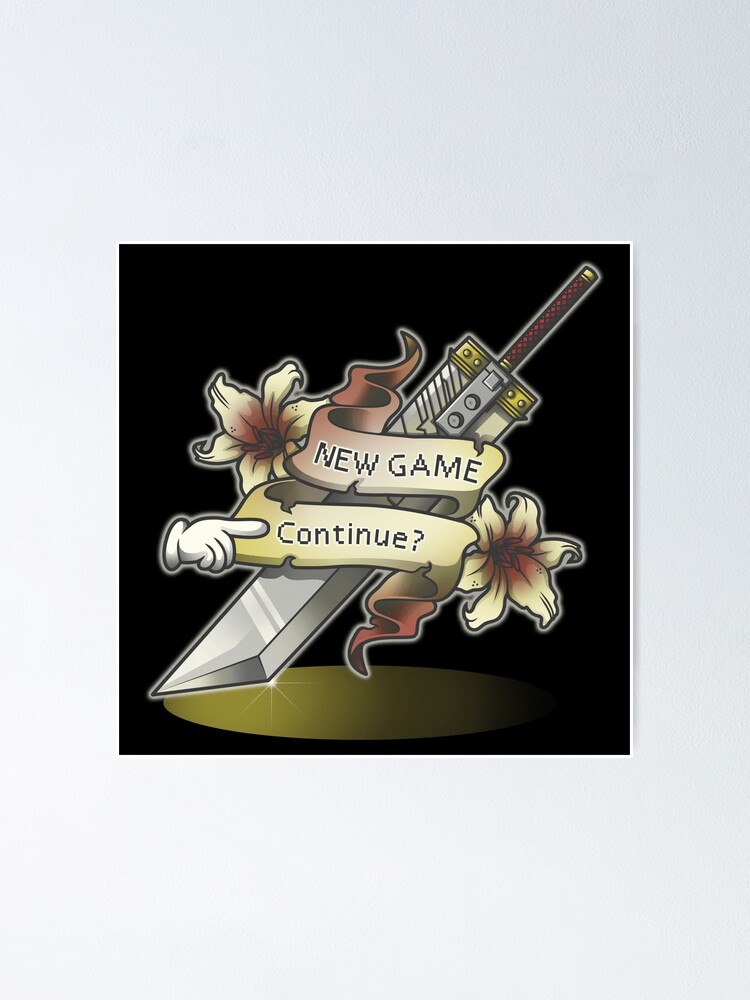 "Continue?" Poster by AutoSave | Redbubble