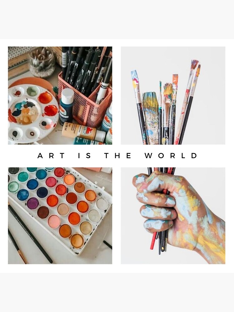 "art is everything i have" Sticker for Sale by aedead | Redbubble