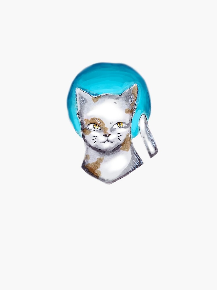 "Tortoise Shell Cat" Sticker for Sale by MorganArtShop | Redbubble