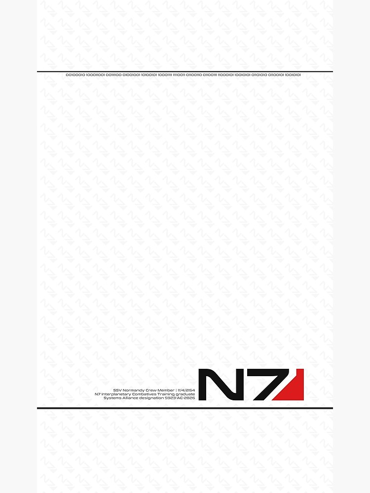 "N7 - White" Poster by scleradesign | Redbubble