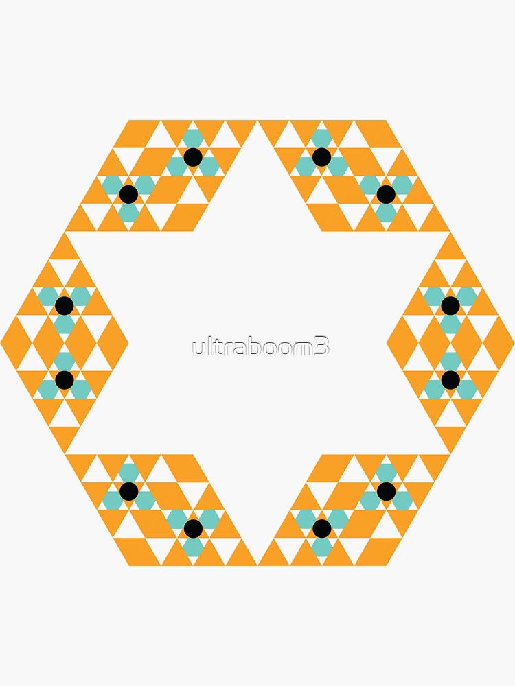 "Star Of David Made Of Triangles" Sticker by ultraboom3 | Redbubble
