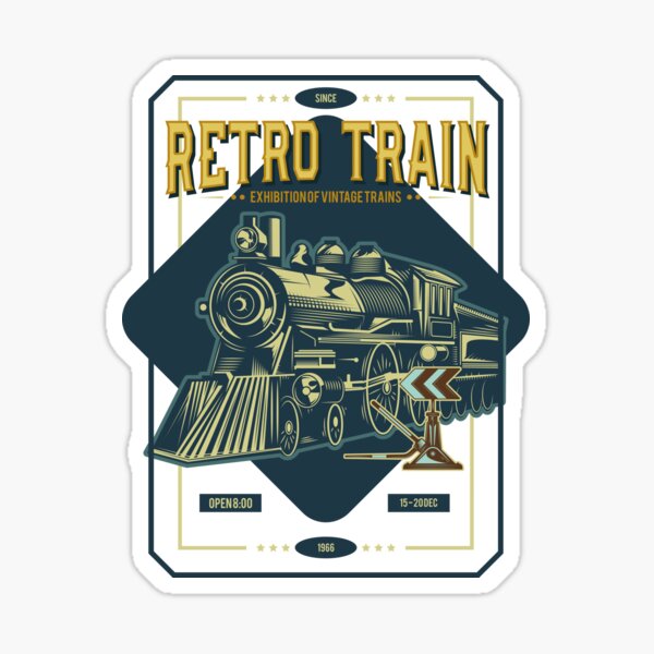 "Retro Train Lovers Funny, for train fans. "Ask me about trains ...