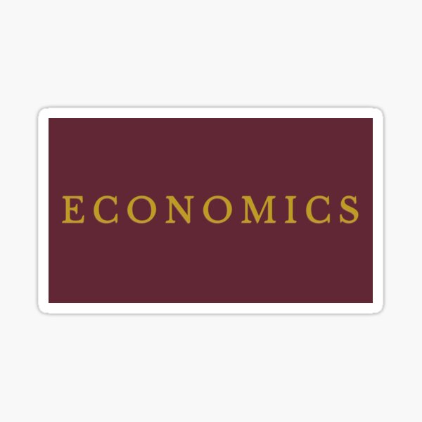 "Economics class Label; school supplies" Sticker for Sale by Polarys ...