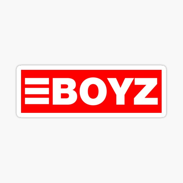"BOYZ" Sticker for Sale by Fozy-Shop-Tees | Redbubble