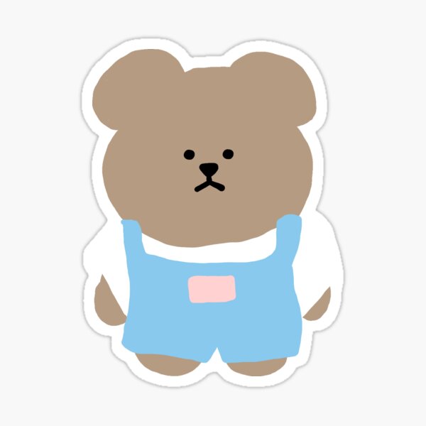 "Cute teddy bear" Sticker by 1990day | Redbubble