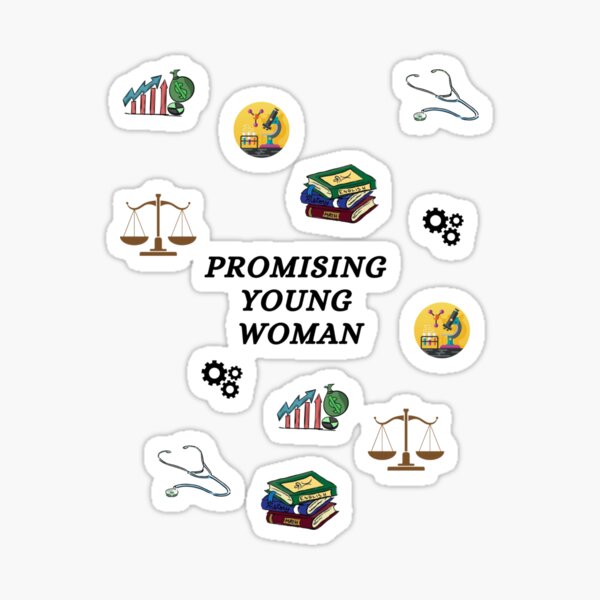 "Promising Young Woman" Sticker by wyugga | Redbubble