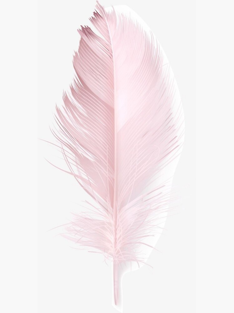 "Pink Feather Design" Sticker for Sale by KookDesignZ | Redbubble