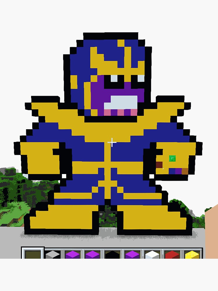 "minecraft robot art" Sticker for Sale by kinandira | Redbubble