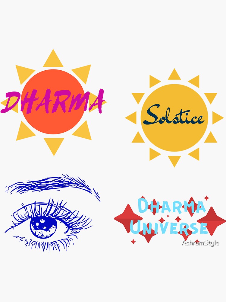 "Dharma Wheel, Dharma Chakra, dharma stickers, buddha sticker pack ...