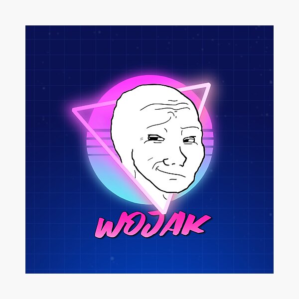 "Vaporwave Retro Wojak Design" Photographic Print for Sale by ...