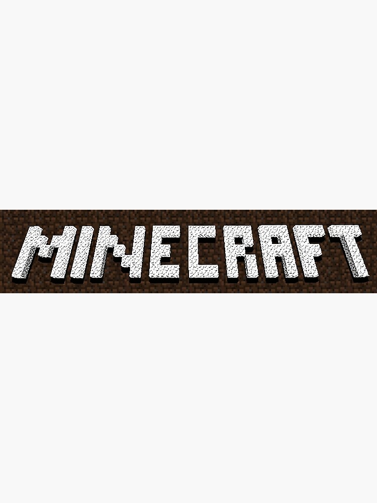 "minecraft text art" Poster by kinandira | Redbubble