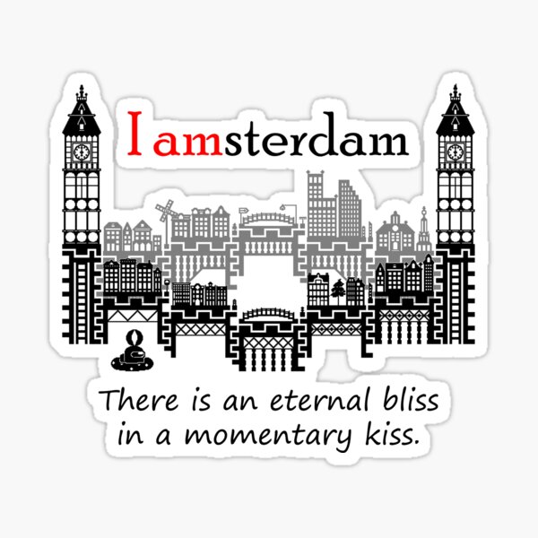 "world proverbs(amsterdam)518" Sticker for Sale by World-Proverbs ...