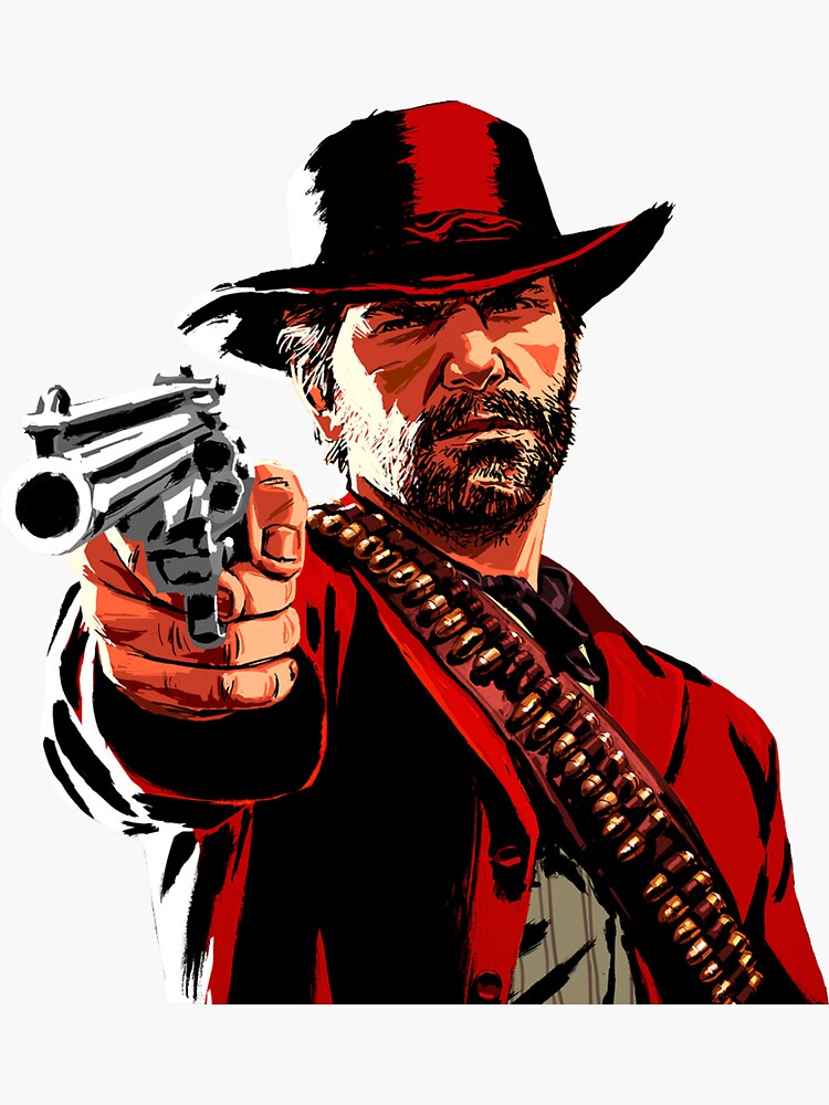"Arthur morgan" Sticker by Mohamed Amine El Azrak | Redbubble