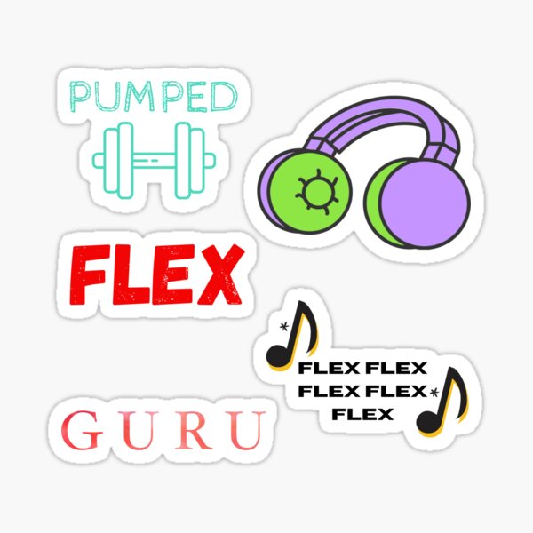 "Pumped, flex sticker pack, gym workout sticker pack, fitness workout ...