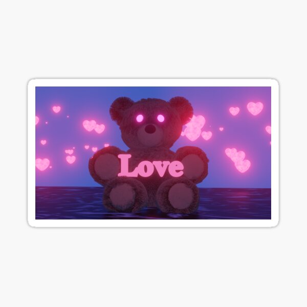 "Love Teddy" Sticker by Zoe-Marie- | Redbubble
