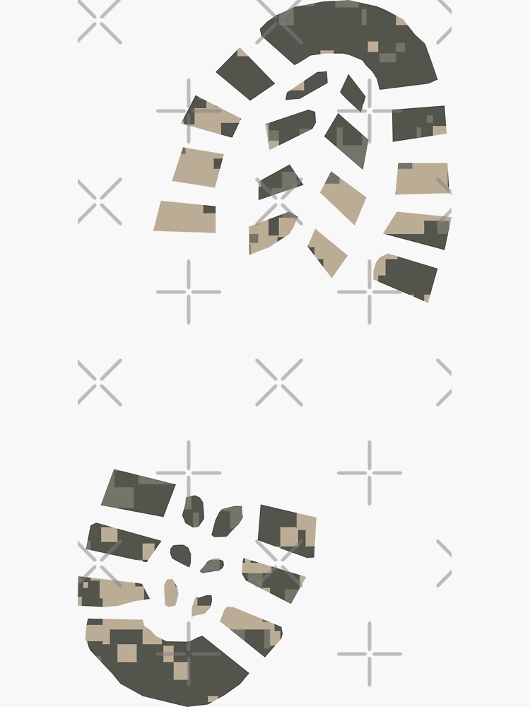 "Army Boot Print" Sticker for Sale by Designs111 | Redbubble