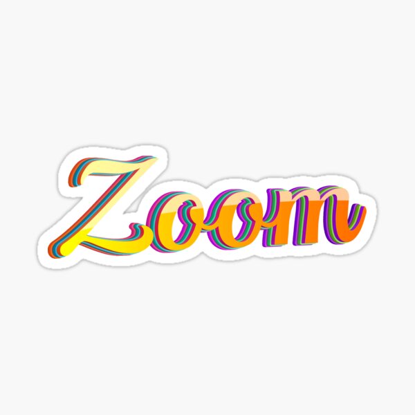"ZOOM" Sticker for Sale by Enzogiovanni | Redbubble