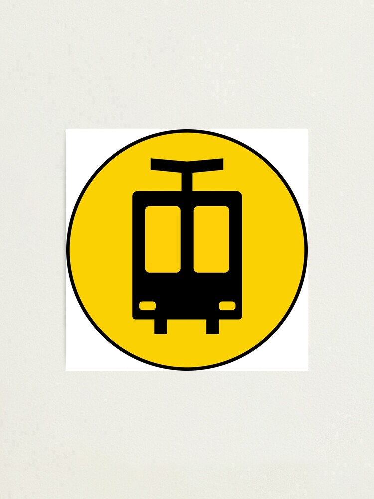 "Tram Logo" Photographic Print for Sale by Urban-Slug | Redbubble