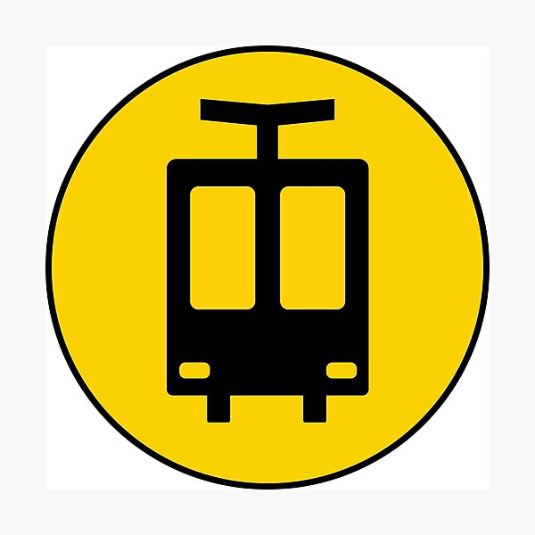 "Tram Logo" Photographic Print for Sale by Urban-Slug | Redbubble