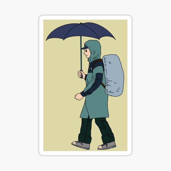 "raincoat" Sticker for Sale by andinend | Redbubble